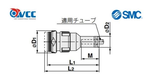 Khớp nối SMC KK3S-06H - S Coupler - KK Series - Công ty Cổ phần Thương ...